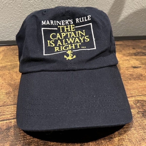Accessories | Vintage Mariners Rule Captain Is Always Right Strapback ...